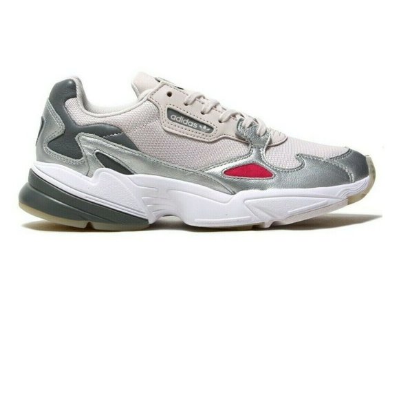 adidas | Shoes | Adidas Original Falcon Light Pink Silver Womens Trainers Sneakers D96757 | Poshmark